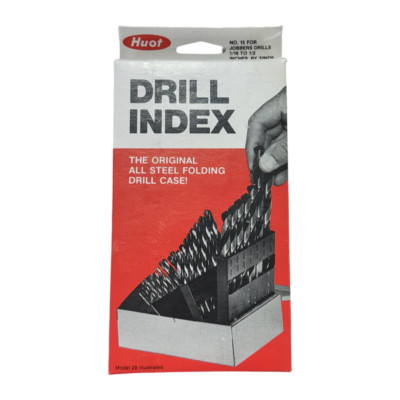 Huot 1/16" to 1/2″ x 32nds Jobber Drill Bit Index 10350 | eBay