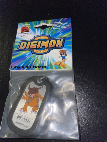 Digimon Gabumon And Greymon Key Chains New Fox Kids 2000 Vintage ...