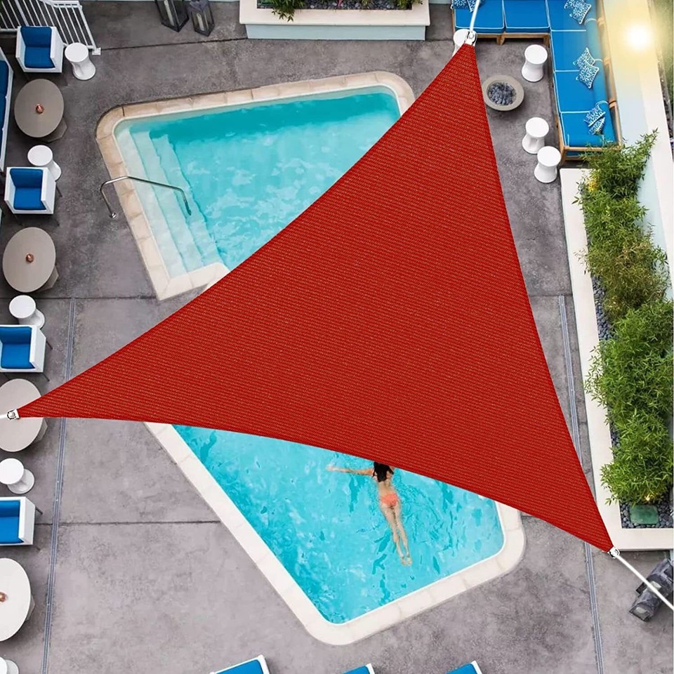 Sun Shade Sail Triangle Heavy Duty Canopy Cover for Outdoor Patio ...