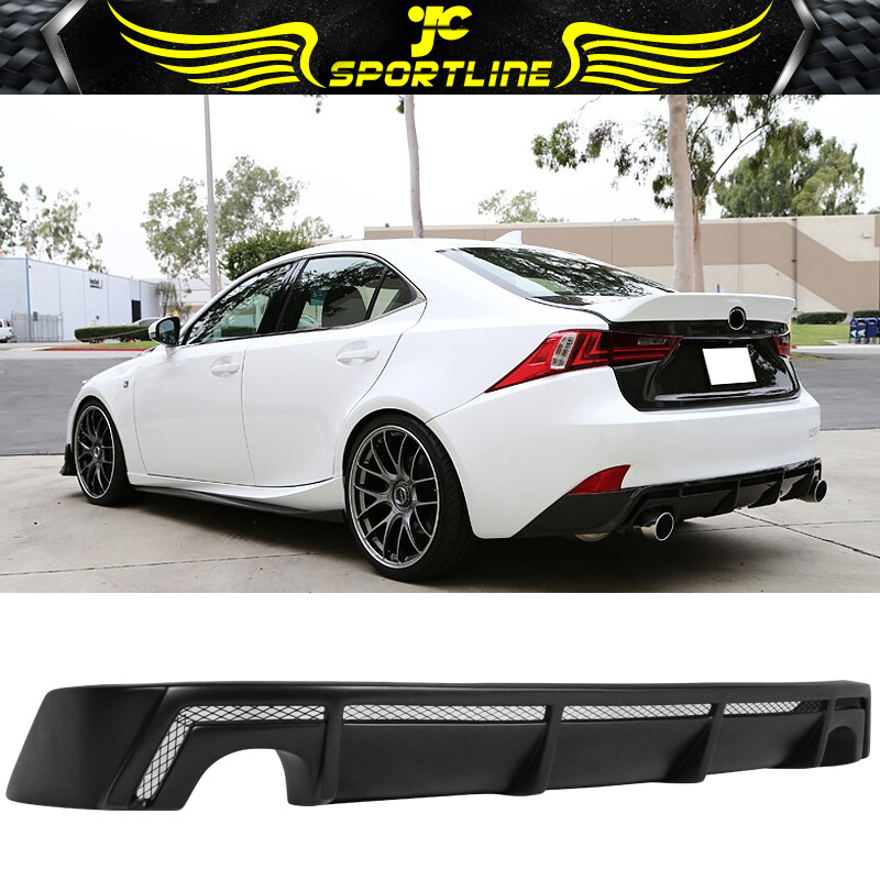 Fits 14-16 Lexus IS250 IS350 F Sport Sedan Rear Bumper Lip Diffuser PP ...