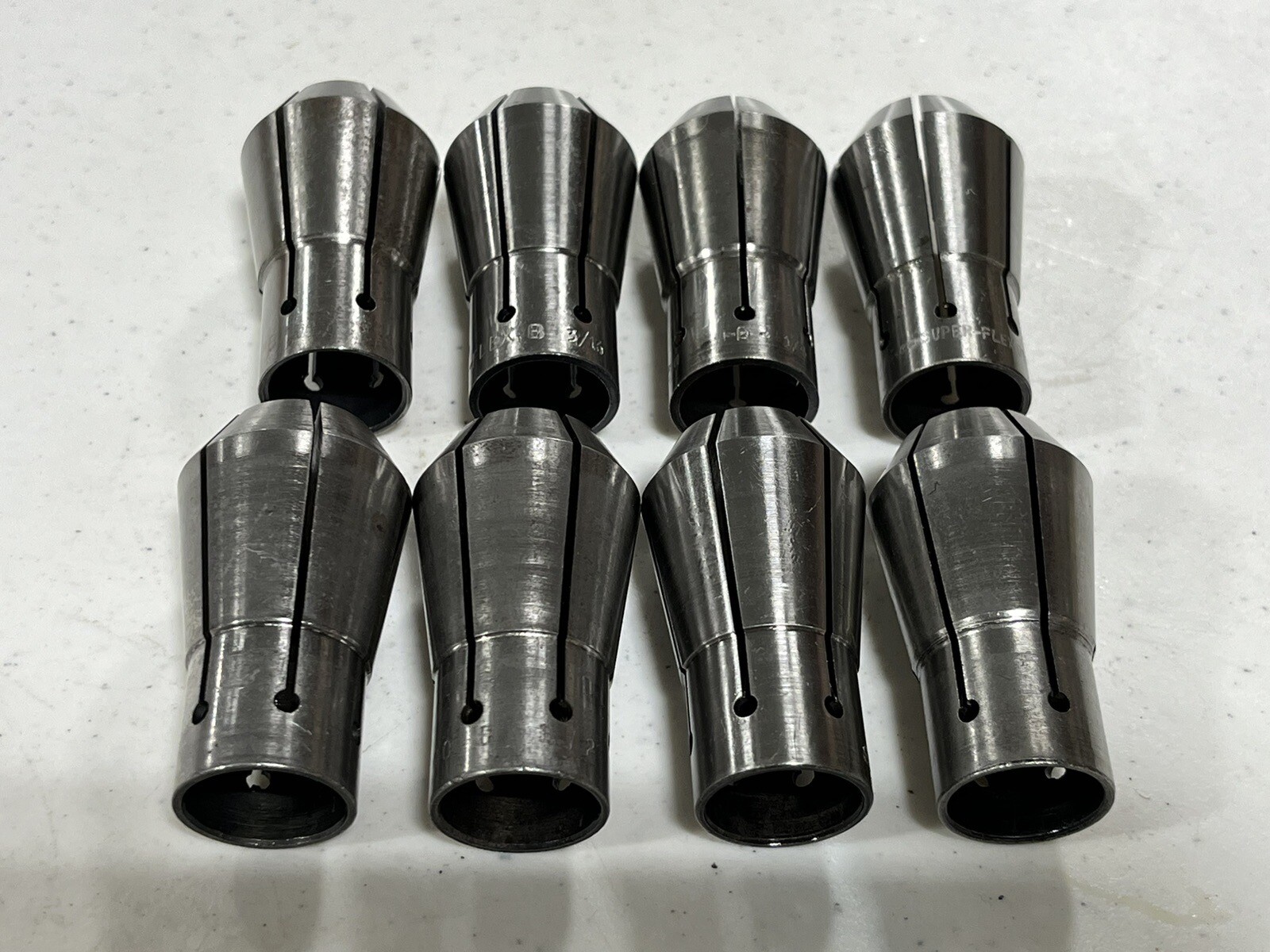 Monoset Super Flex B Collets 8pc Chi-co Cincinnati Grinder Lathe 1/8-3/ ...