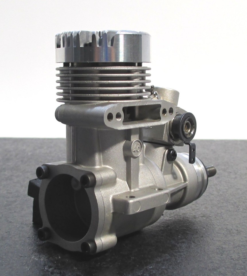 O.S. MAX-46SF 7.45cc 2 cycle glow engine with muffler for R/C airplane ...