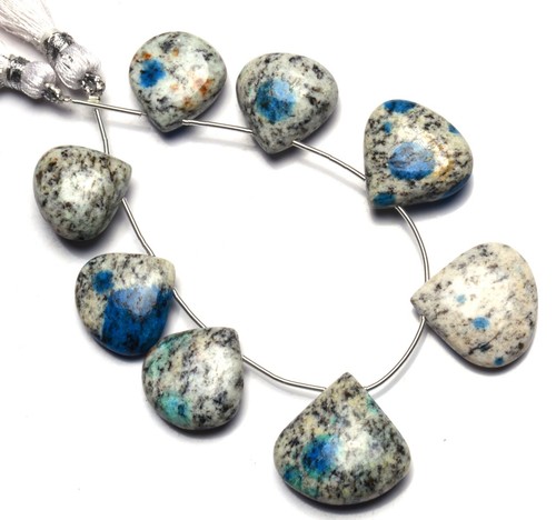 Natural Rare Gem K2 Jasper Smooth 18-21MM Heart Shape Briolette Beads 7 ...