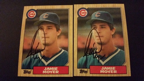 Jamie Moyer Cubs 1987 Topps #227 Phillies Signed Authentic Autograph ...