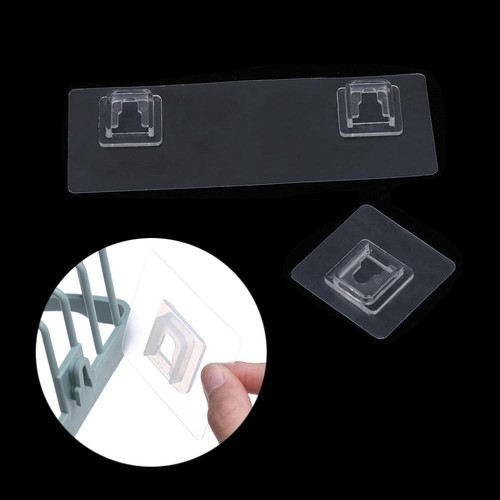 Transparent Wall Rack Seamless Adhesive Hook Traceless Hooks Fix ...