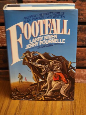 FOOTFALL Larry Niven & Jerry Pournelle 1985 Hardcover in DJ BCE Science ...
