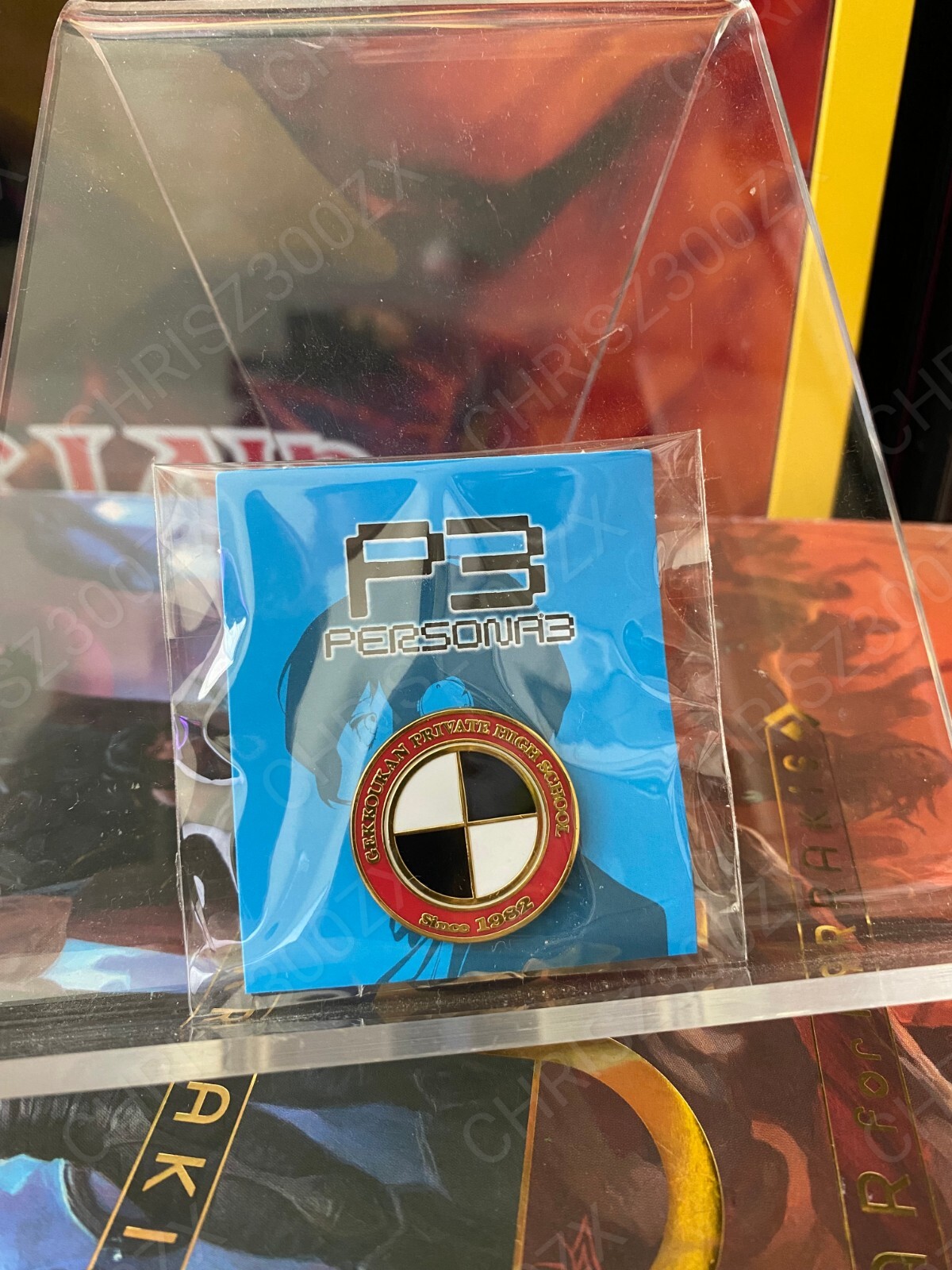 Persona 3 Gekkoukan Private High School Enamel Pin School Badge Figure ...
