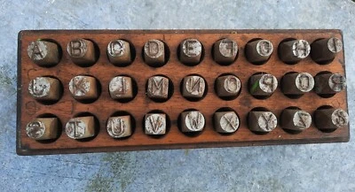 Vintage PRYOR Letter Punch military raf | Grelly UK