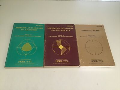 Lot 3 Noel Tyl Principles & Practice Of Astrology Vol 4,11,12 Times To ...