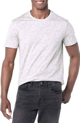 Calvin Klein Men's Relaxed Cotton CK Print Allover Crewneck T-Shirt ...