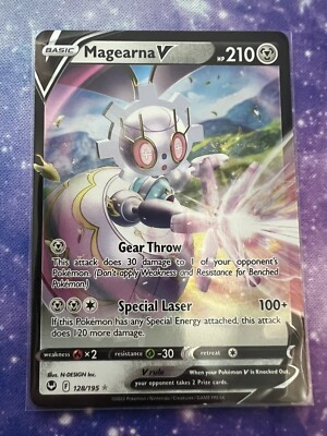 Magearna V 128/195 Silver Tempest Pokemon TCG Card NM + Cardsaver | eBay