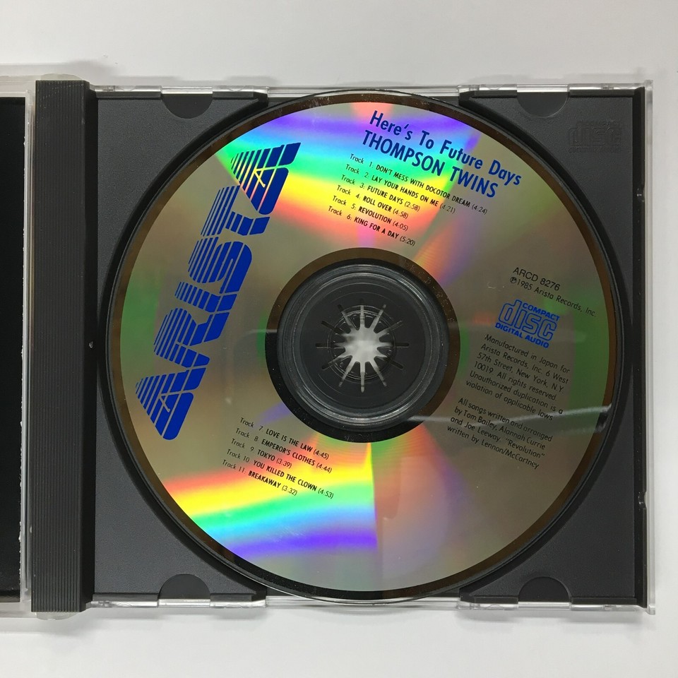 Here's To Future Days by Thompson Twins (CD, 1985, Arista) Made in ...