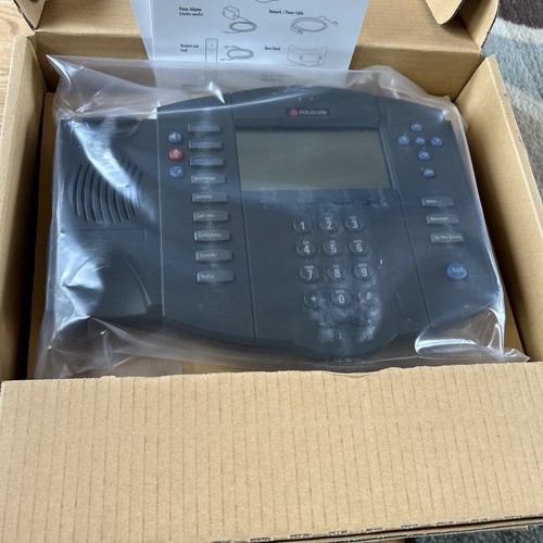 4-Polycom SoundPoint IP 501 SIP VOIP Desktop Telephones,Corded Phone 3 ...