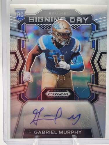 2024 Panini Prizm Draft Picks Gabriel Murphy Signing Day Autograph | eBay