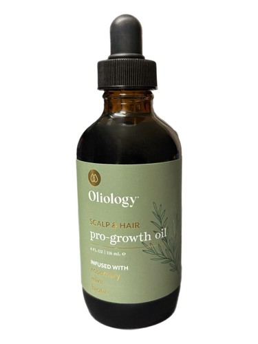 OLIOLOGY Pro-Growth Hair Oil infused with Rosemary, Mint & Biotin– 4 oz ...