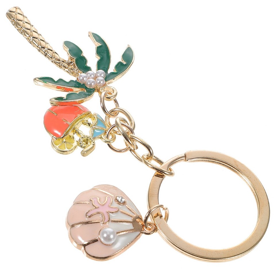 Summer Hawaiian Key Chain Ornament Key Chain Decoration Bag Hanging ...