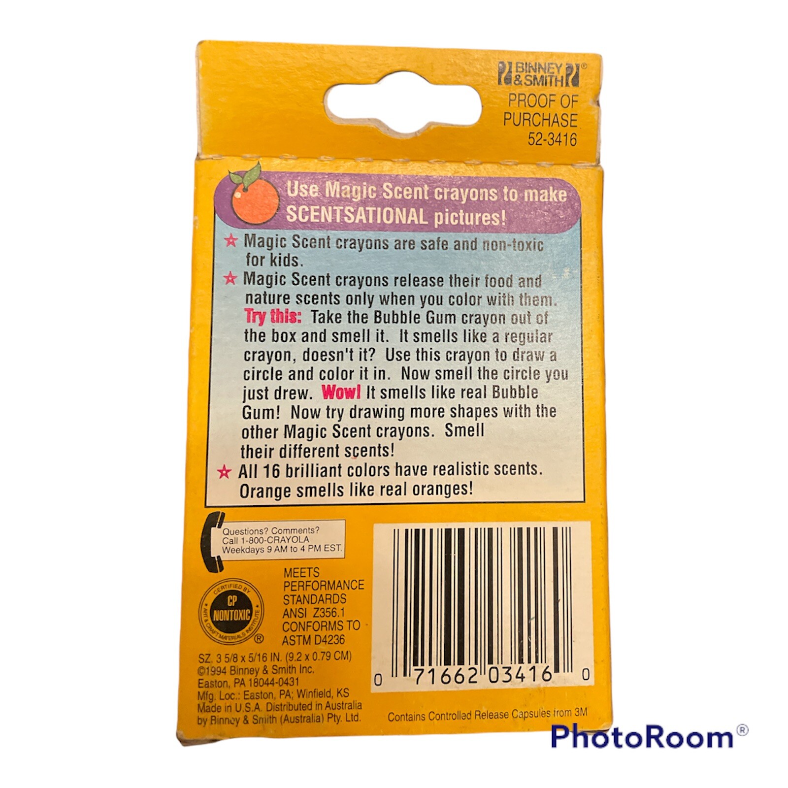 VTG 1994 Crayola Magic Scent Crayons 16 Count Box Brand New Binney ...