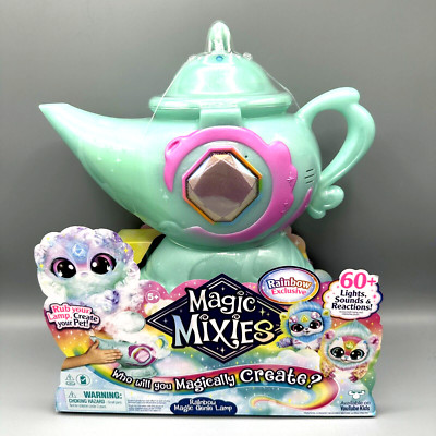 Magic Mixies Magic Genie Lamp with Interactive 8" Rainbow Magic Plush ...