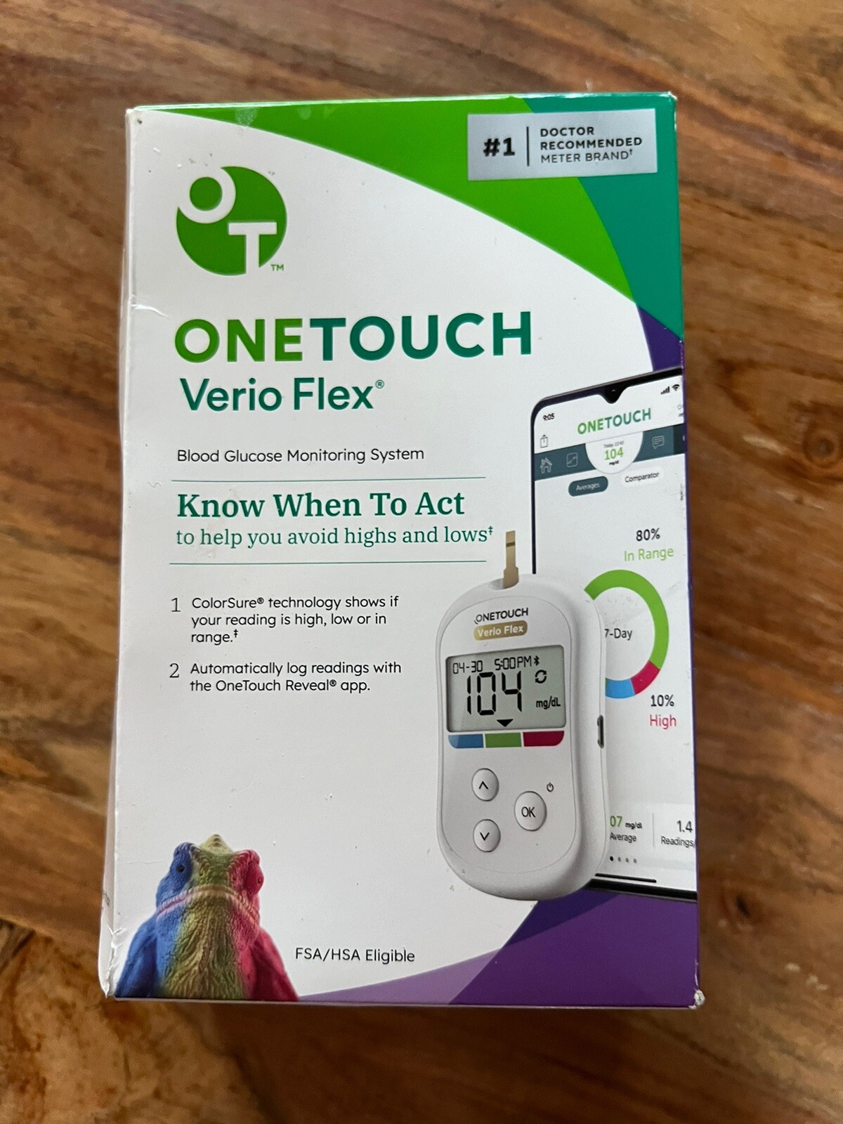 Onetouch Verio Flex Blood Glucose Meter For Sugar Test Kit Exp 5/31/29 ...