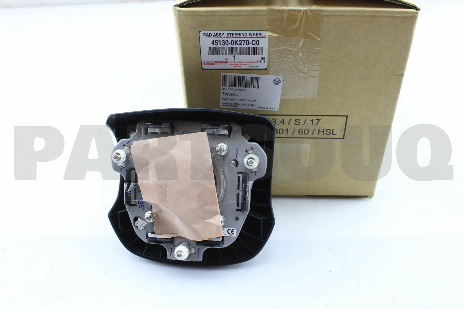 451300K270C0 Genuine Toyota PAD ASSY STEERING W 45130-0K270-C0 | eBay