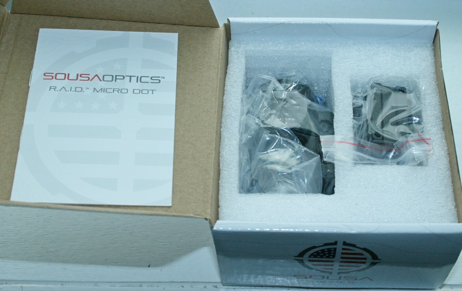 SOUSA RAID Micro Reflex Sights w/ Hi, Med & Low Mounts 2 MOA NEW Red ...