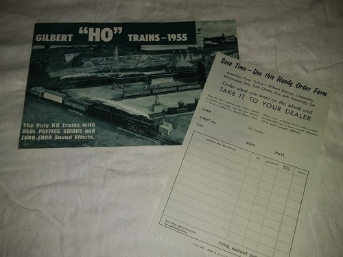 1955 Gilbert "HO" Trains Catalog With Original Order Form | eBay