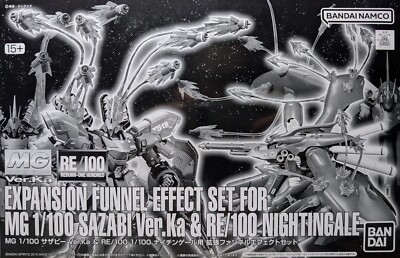 Premium Bandai MG 1/100 SAZABI Ver. Ka & NIGHTINGALE EXPANSION FUNNEL ...