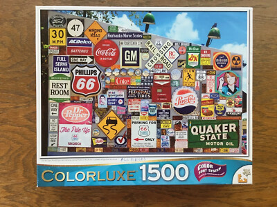 COLORLUXE 1500 Piece Jigsaw Puzzle ROUTE 66 MEMORABILLA | eBay