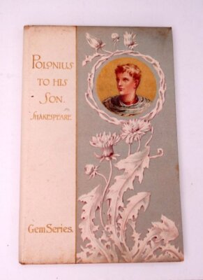 Polonius To His Son by William Shakespeare HC Illustrated 1934 | eBay