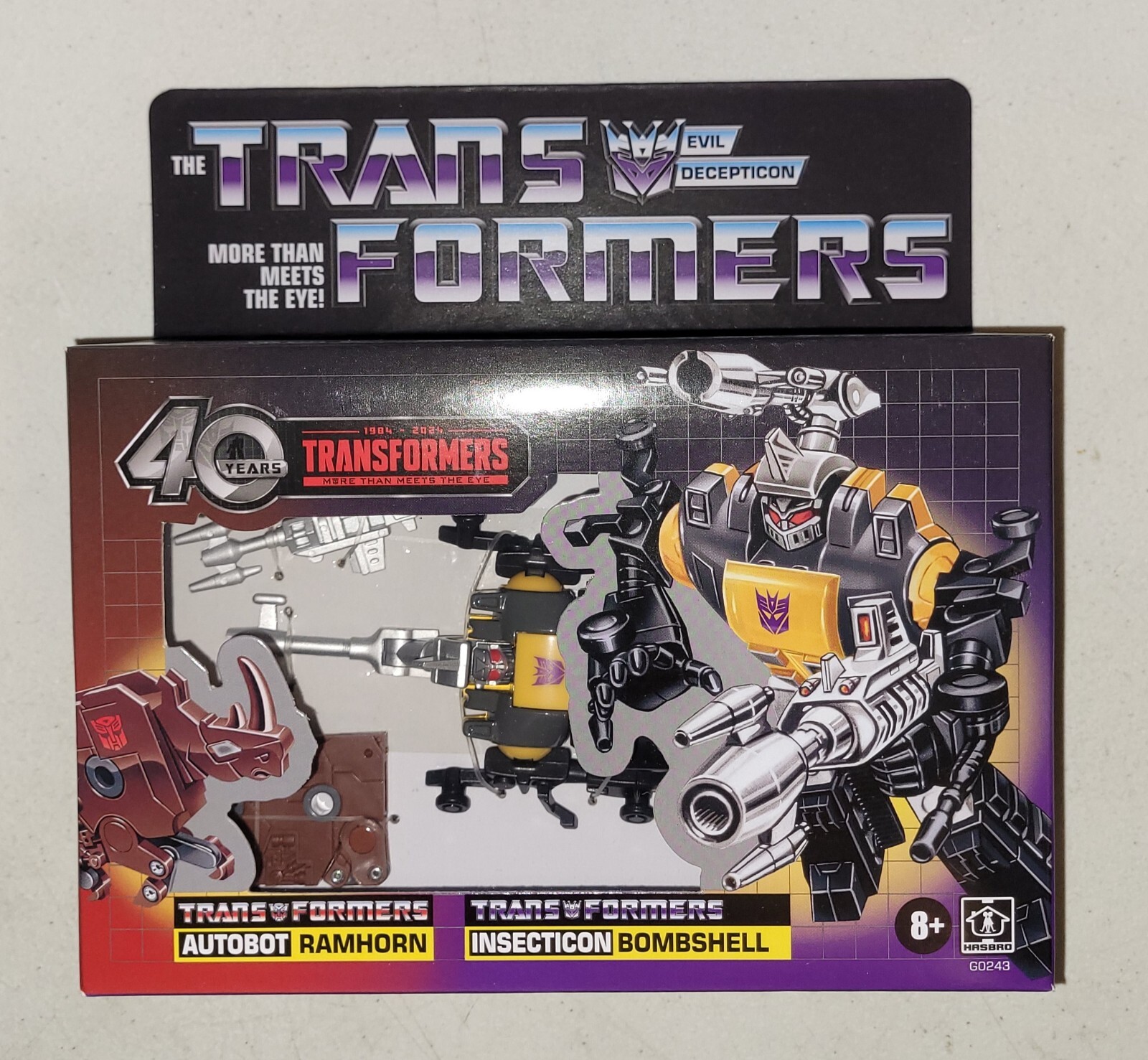 Transformers Retro G1 Reissue Ramhorn Bombshell 40th Anniversary Action ...