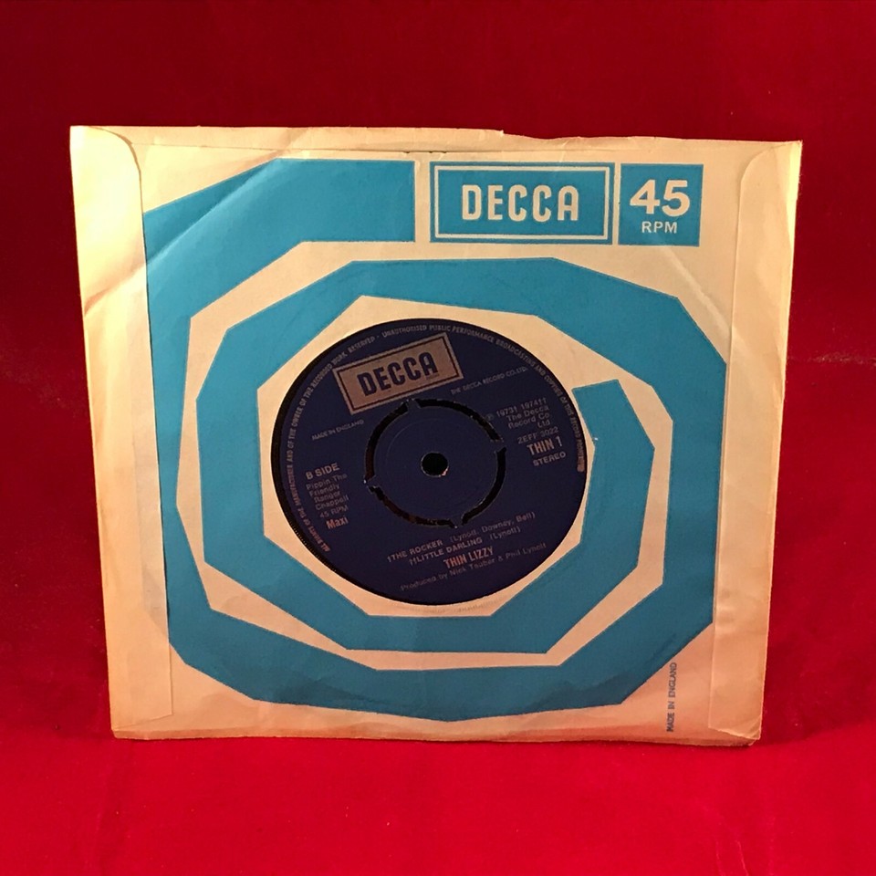 THIN LIZZY Things Ain't Working Out Down On The Farm 1978 UK 7" Vinyl ...