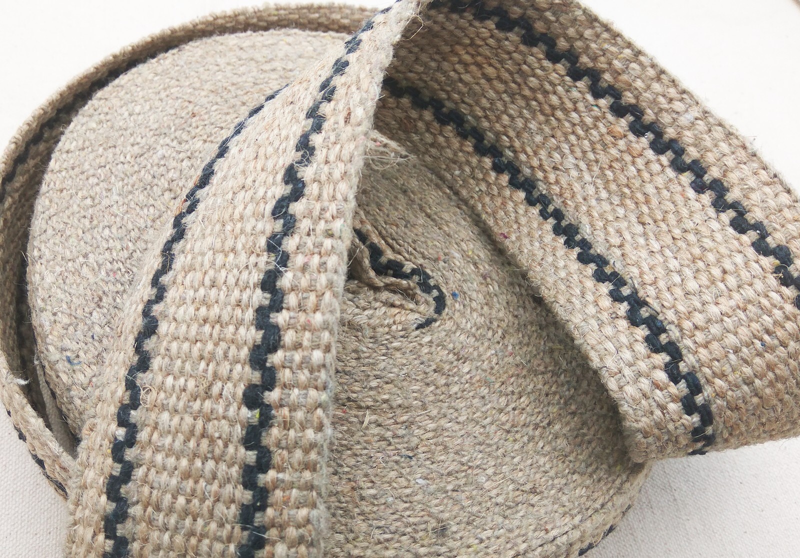 JUTE TAPE 100% NATURAL WEBBING STRAPPING STRAP WEDDING DECORATION ...