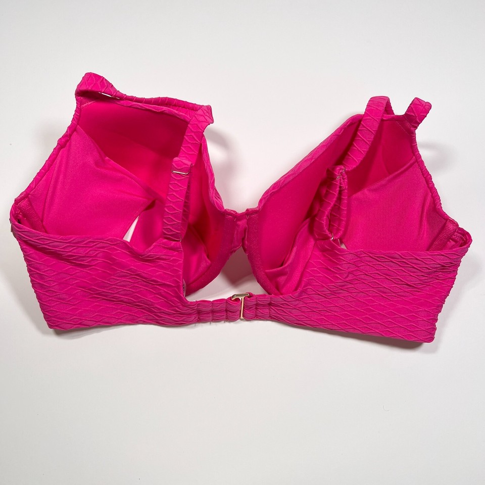 Victoria Secret 40DD XL TWIST FRONT Push Up Bikini Top Bottom Set ...