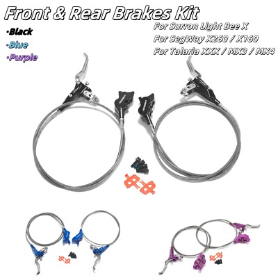 1 Set Front & Rear Brakes Kits For Sur-ron Light Bee X LBX E-Bike Color ...