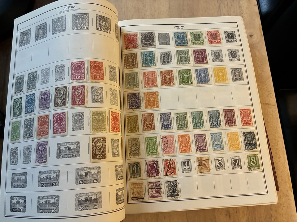 Senior Statesman Stamp Album by H. E. Harris, World, Stamps 1870's ...