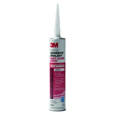3M FAST CURE 06520 Adhesive/Sealant 5200FC WHITE Cartridge 10 Oz Boat ...