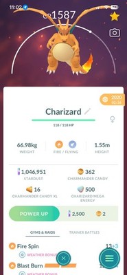 Pokémon Clone Charizard With 3 Moves ( Legacy Blast Burn ) Trade TO Go ...