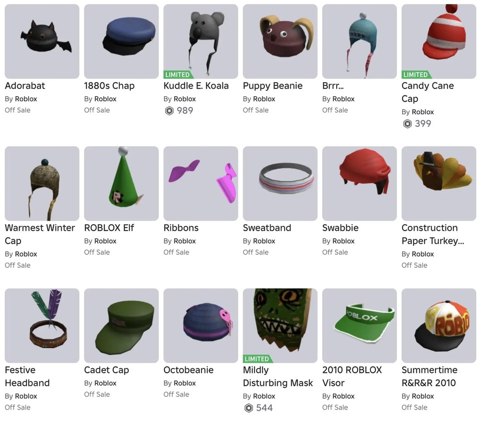 [OG] ROBLOX 2010 ACC 🔥24+ Offsales & Limiteds 🔥 ROBLOX Elf + Ribbons ...