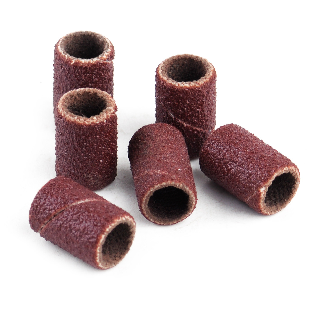 100pcs 1/4" Grit 120# Sand Bands Sanding Drum + 2 Rubber Mandrel for ...