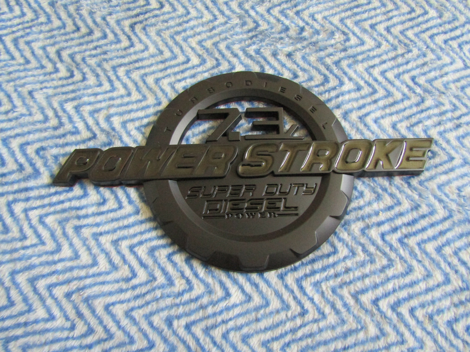 7.3L 7.3 POWER STROKE TURBO DIESEL SUPER DUTY DIESEL POWER EMBLEM NEW ...