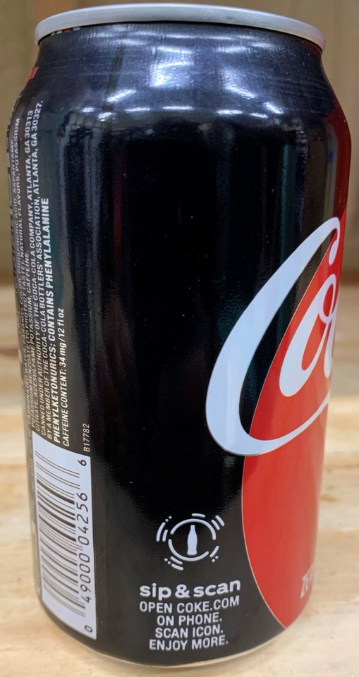 Unopened Coca-Cola Can - Factory Error Empty Coke Zero - Super Rare ...