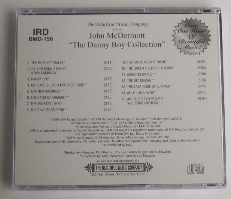 John McDermott – The Danny Boy Collection CD USED - BMD-156 | eBay