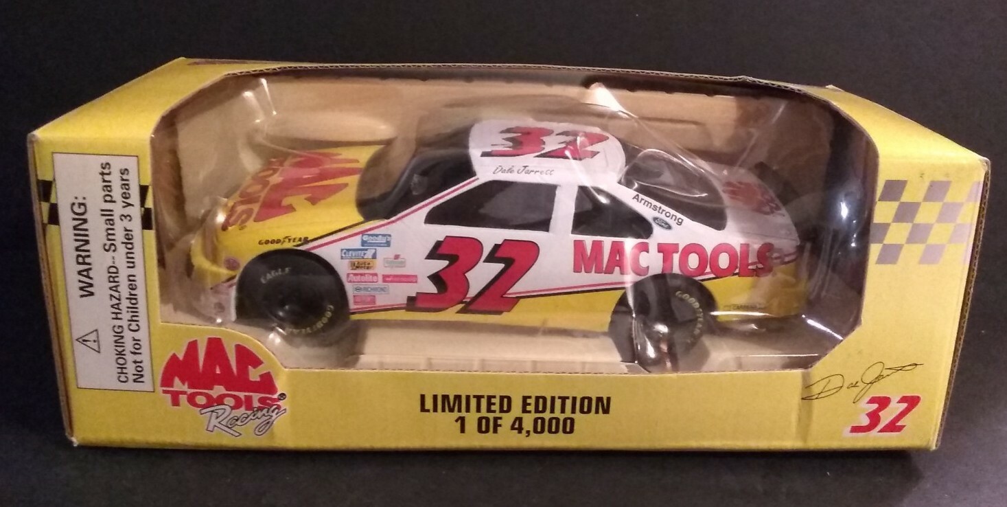 RACING CHAMPIONS MAC TOOLS DIE CAST BANK WITH KEY DALE JARRETT #32 | eBay