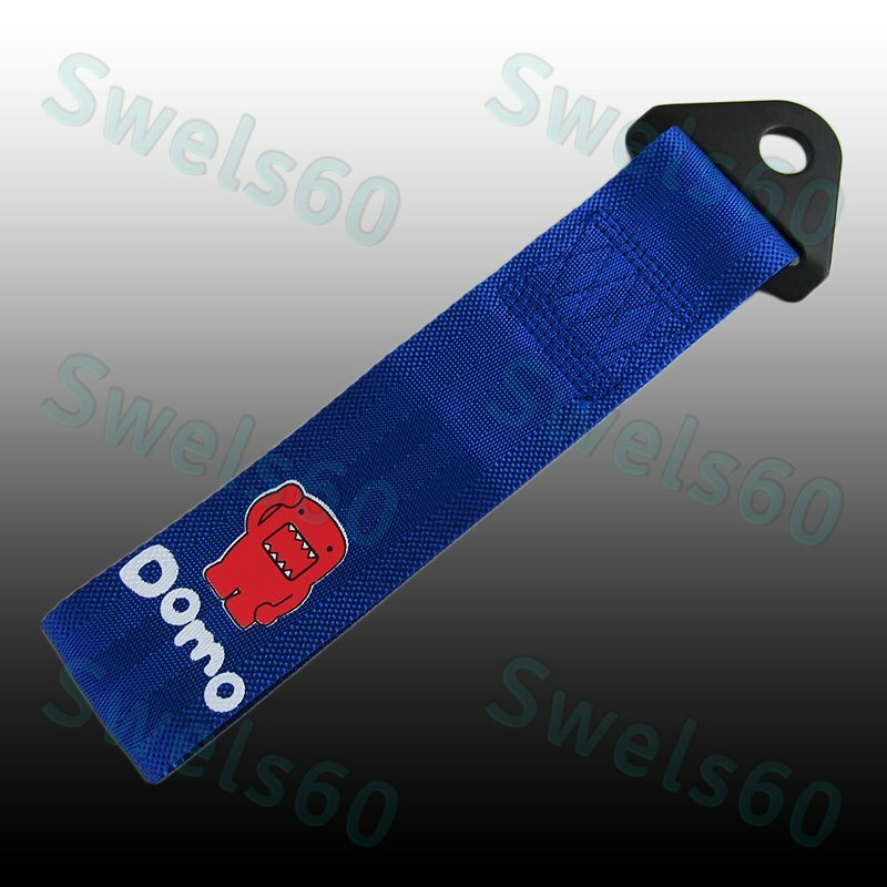 Universal Car Tow Towing Strap Belt Blue DOMO KUN Racing Drift Rally ...