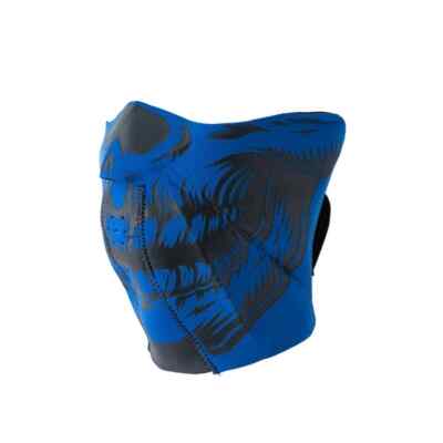 Neoprene Full Face GR Riding Mask Blue Skull | eBay
