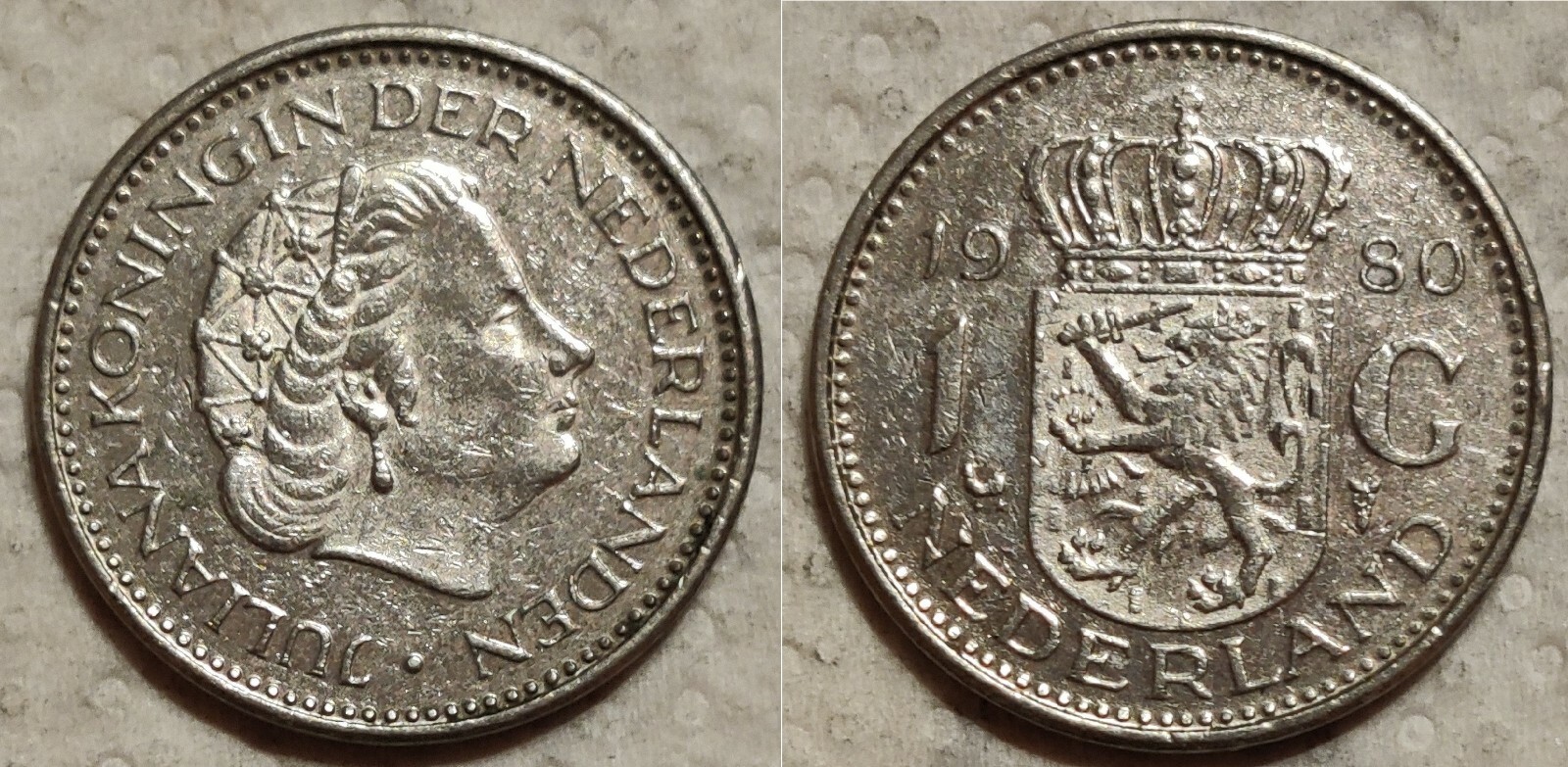 Netherlands 1 gulden 1967 1968 1969 1971 1972 1973 1977 1980 1982 1986 ...