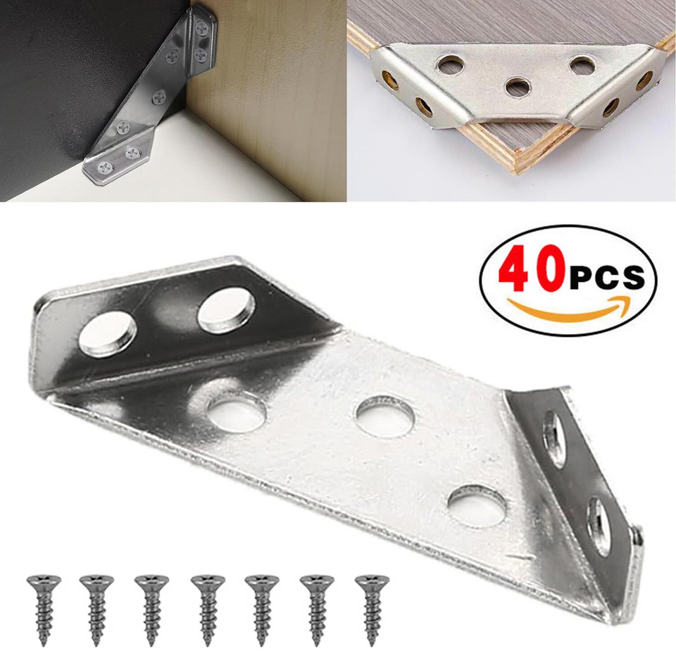 Lot Angle Corner Bracket Corner Brace Triangular Corner Connector For ...