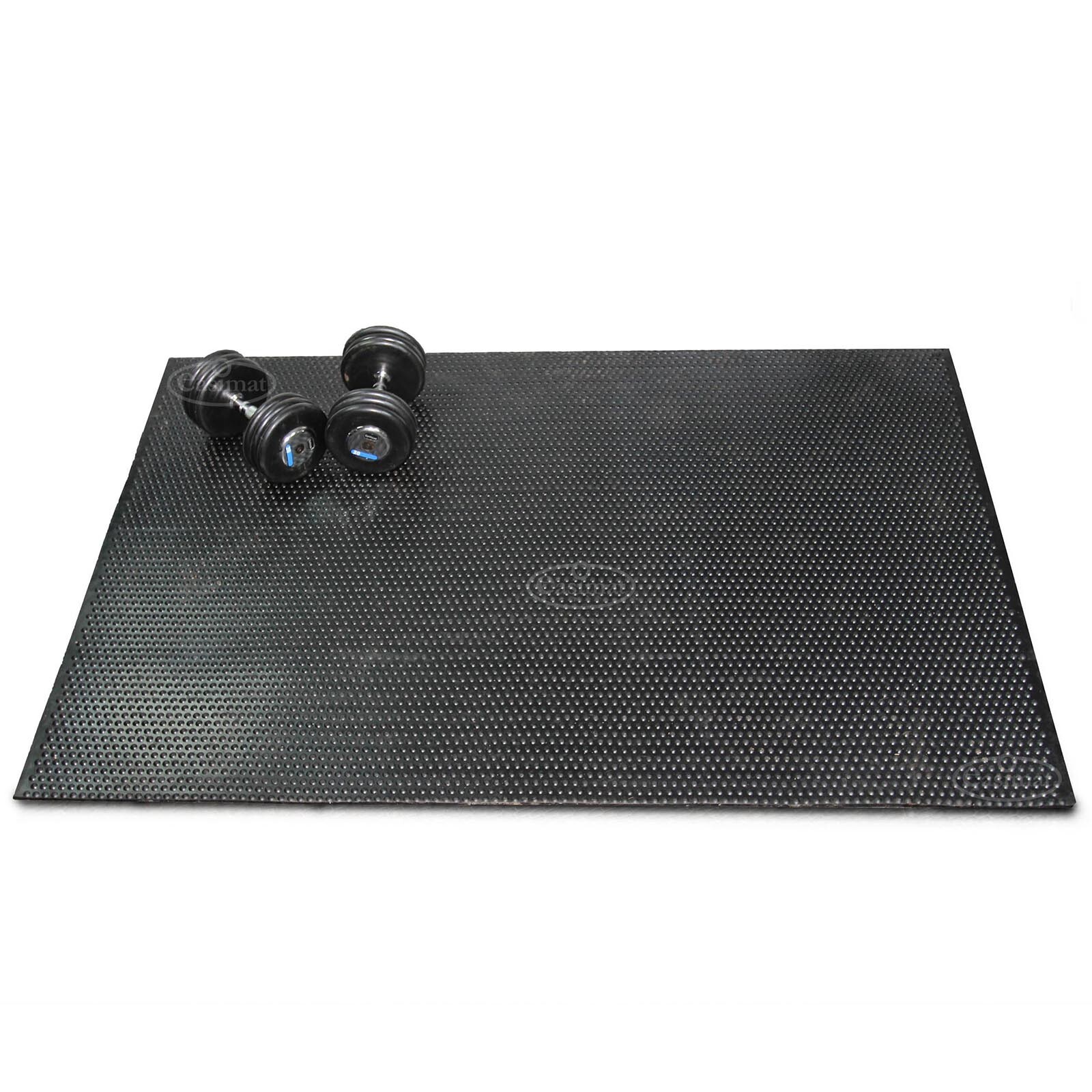 Heavy Duty Rubber Gym Crossfit Mats Large Commercial Flooring 10mm 6’x4 ...