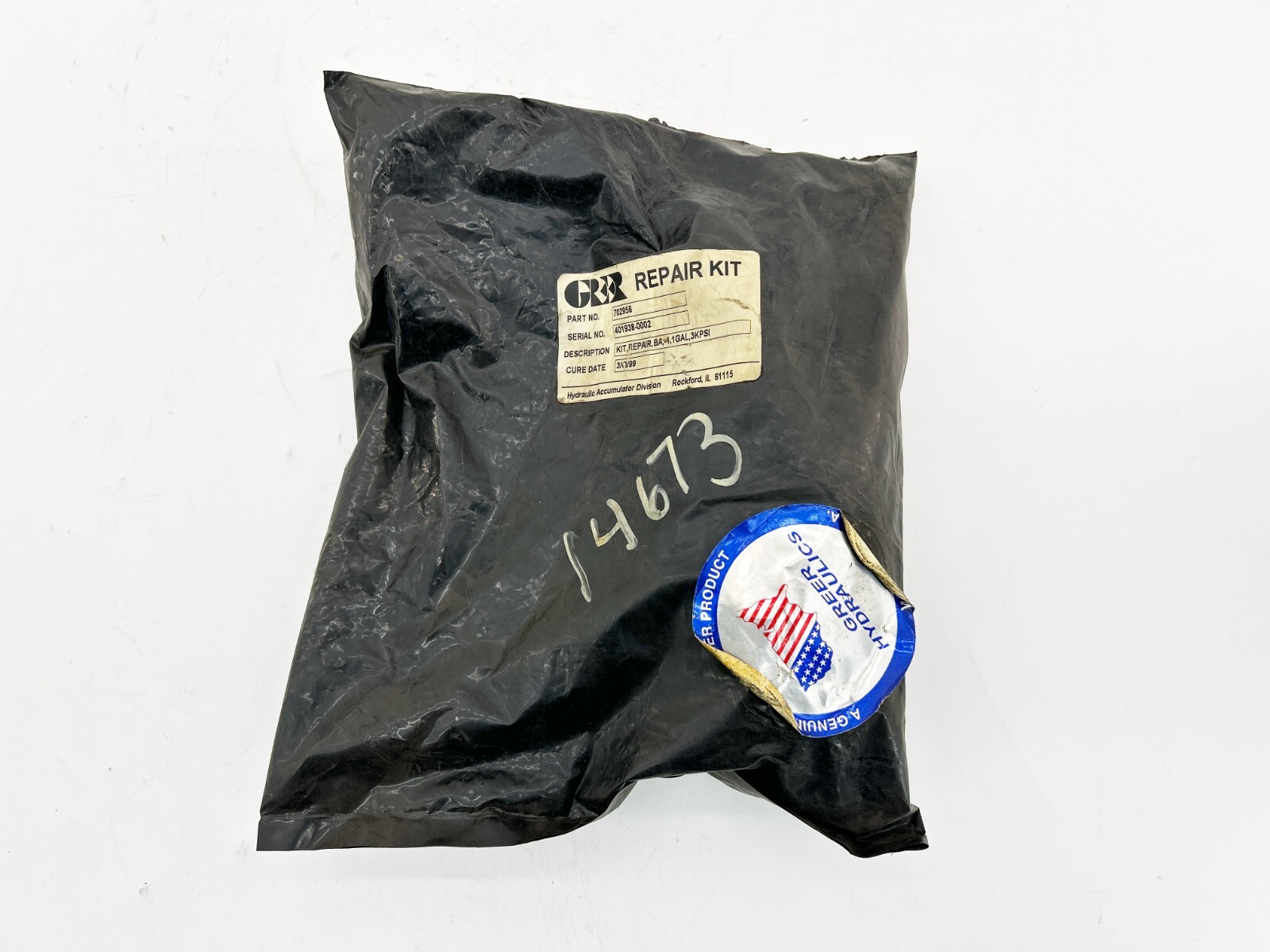 New Greer 702956 Accumulator Bladder Repair Assembly Kit 3KPSI | eBay