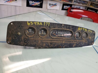 1963 Dodge Truck or Rat Rod Dashboard Gauge Cluster Complete USED | eBay